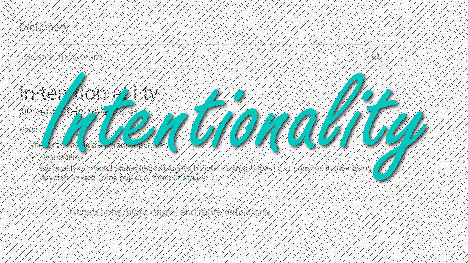 Intentionality – inScribed